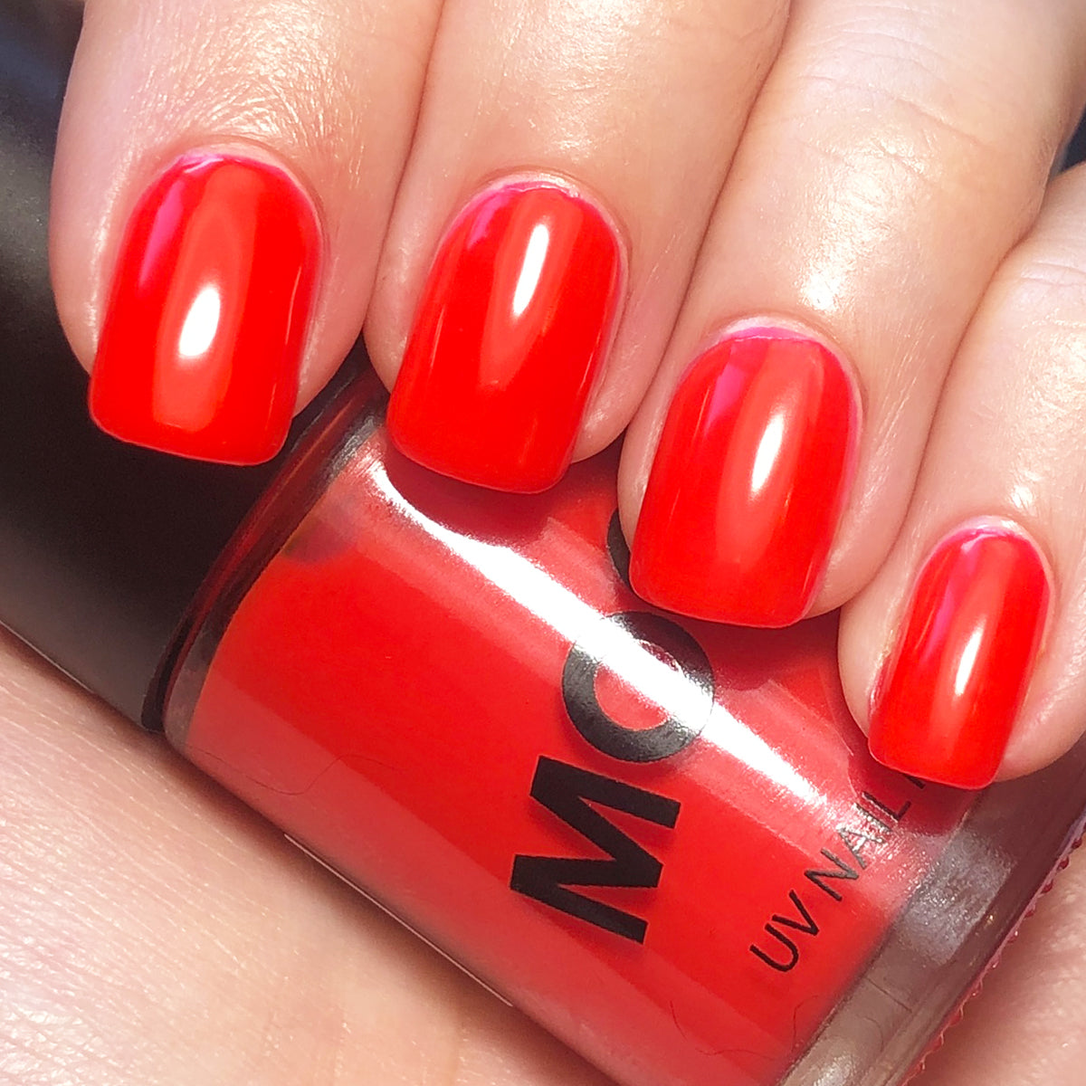 Neon Red Nail Polish